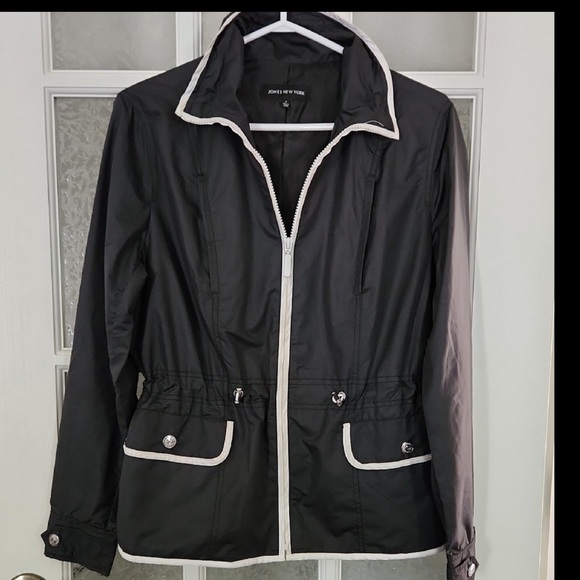 Jones New York | Jackets & Coats | Jones New York Black Windbraker ...